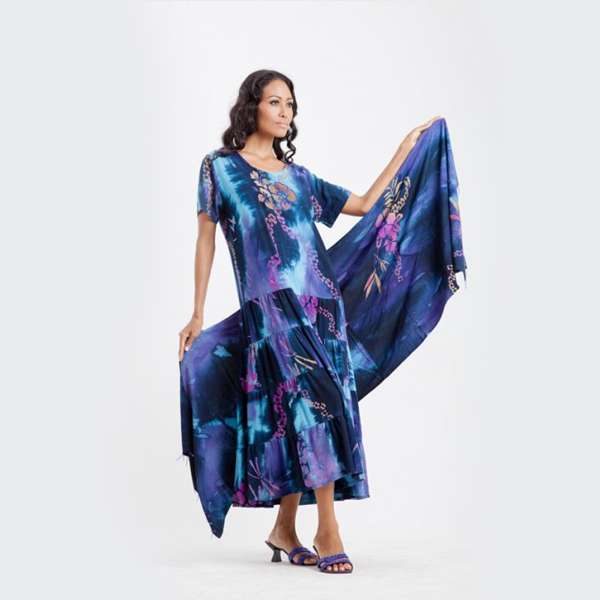 Short Sleeve Plus Size Hawaiian Dress | Tropical Tantrum